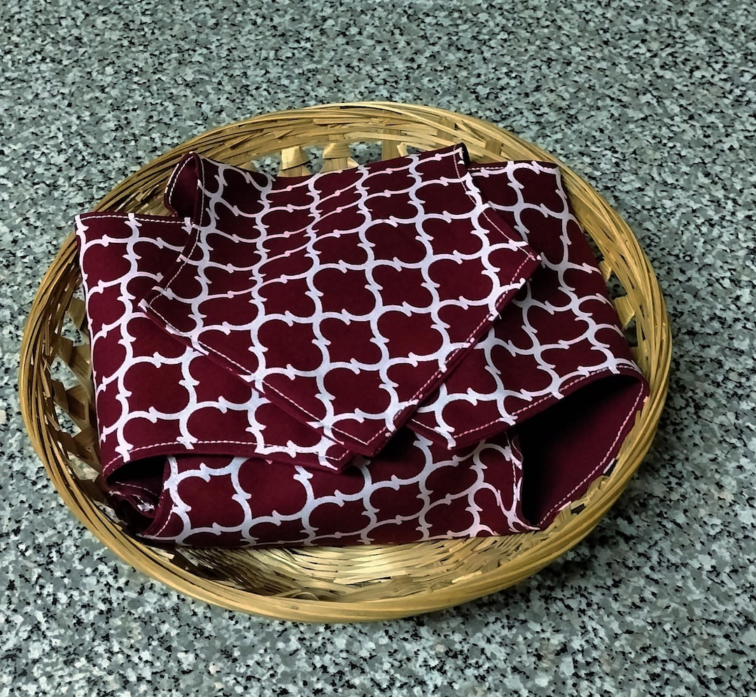 Reversible Handmade, Bread Basket Liner, Roll Cover, Bun Cover, Biscuit ...
