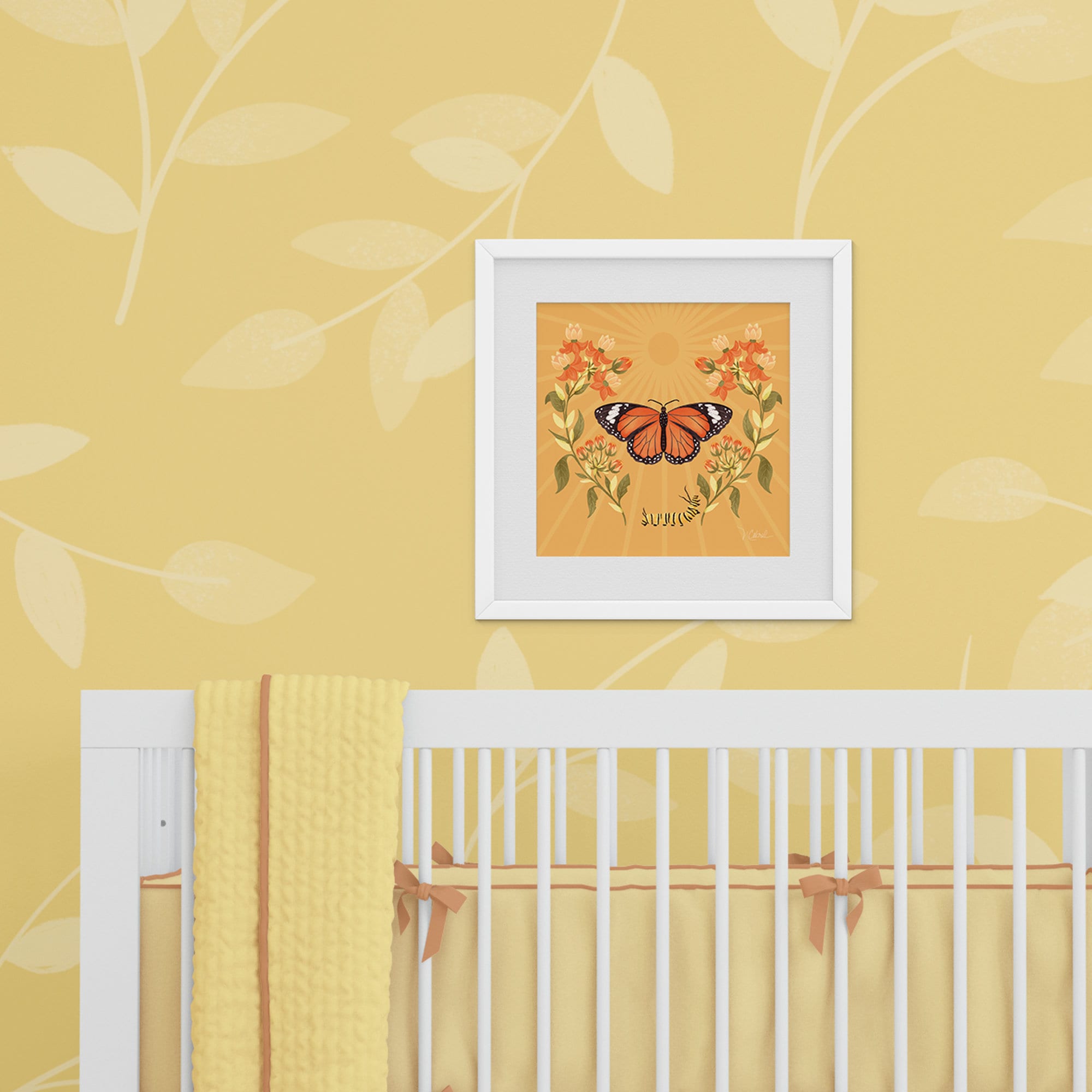 Monarch Butterfly and Milkweed Illustration -digital Download, Art ...
