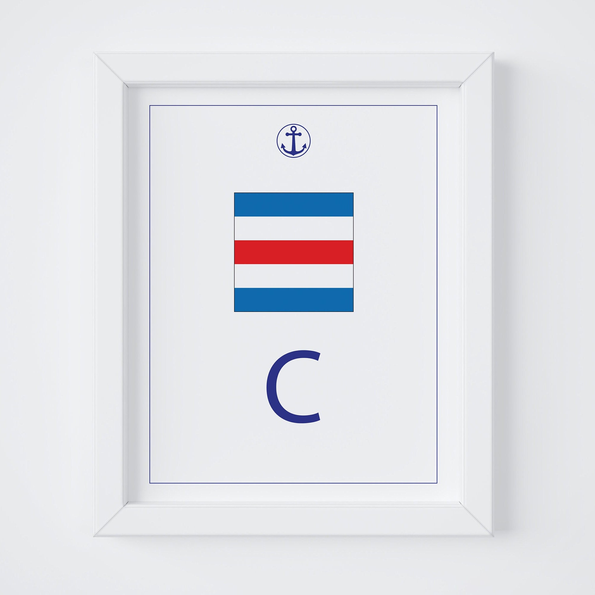 Set of Three - Nautical Flag Alphabet, Nautical Flag Numbers, and ...
