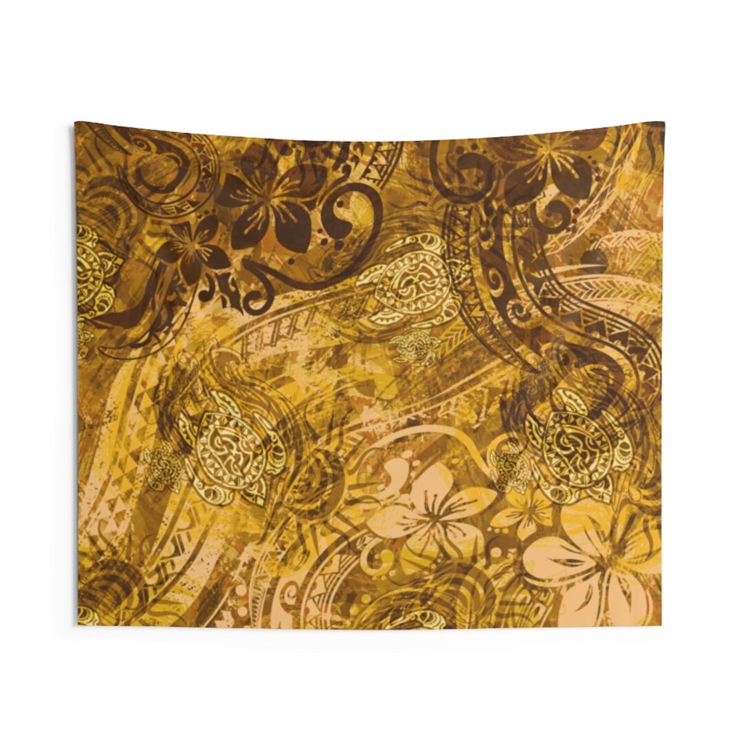 Samoan Polynesian Hawaiian Golden Paint Indoor Wall - Etsy