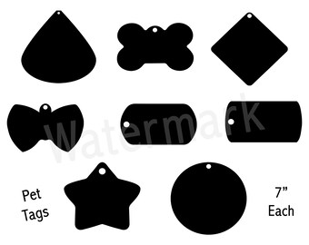 Dog tag svg | Etsy