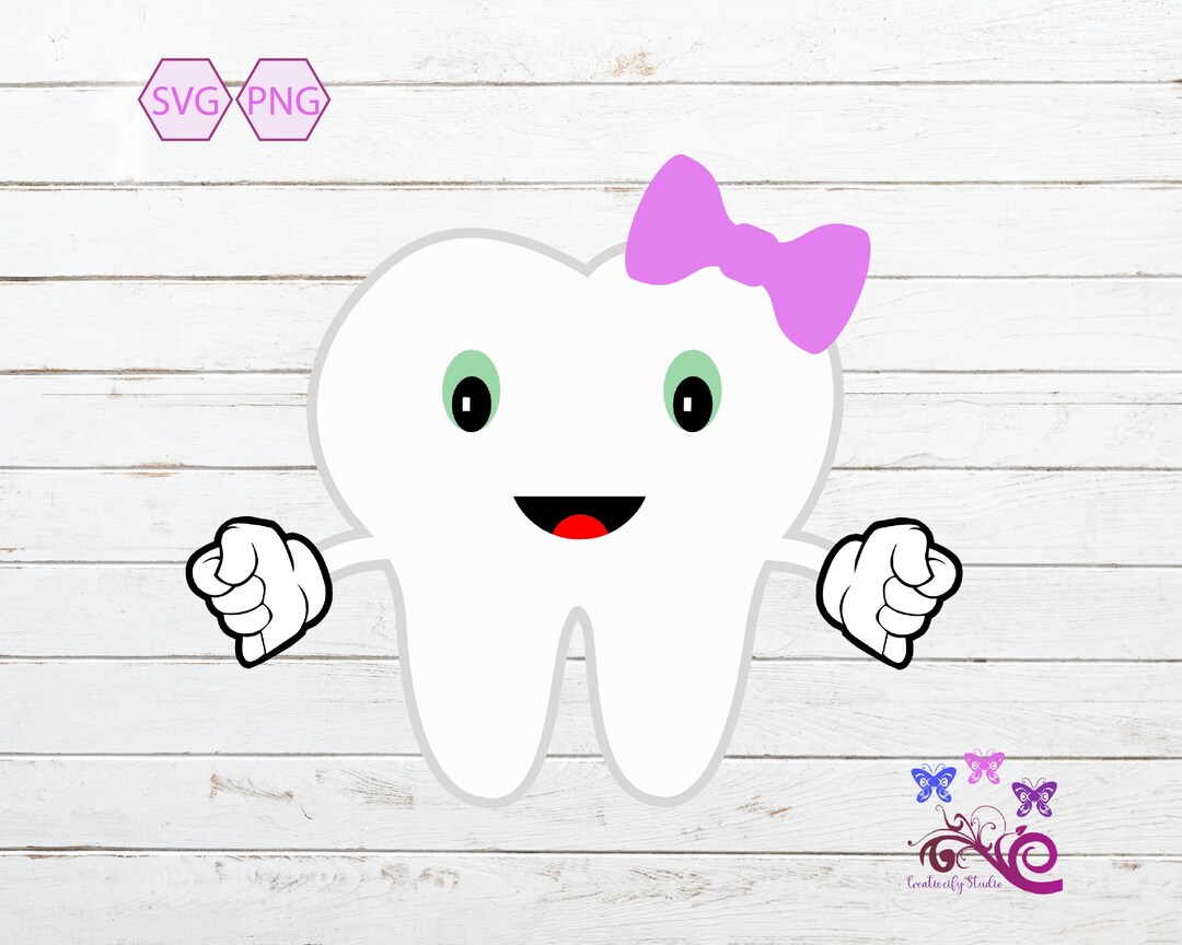Girl Tooth SVG, Mouth and Tongue, Tooth Fairy, Brush Teeth, Tooth Faces ...