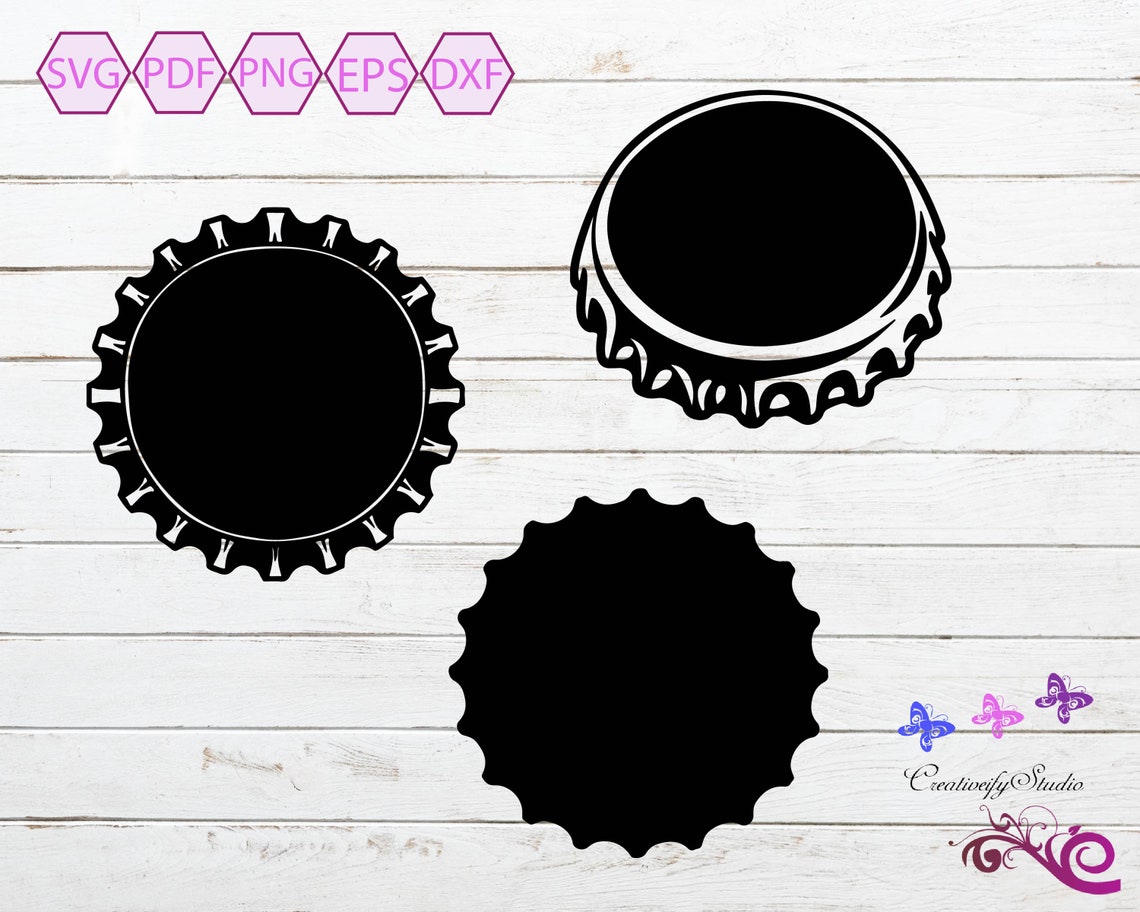 Beer Bottle Caps SVG Bottle Cap SVG Alcohol SVG Drinking - Etsy