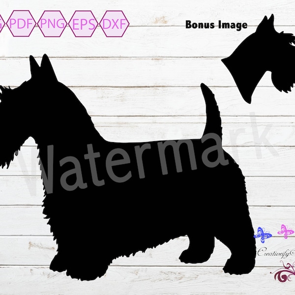 Scottie Dog Silhouette - Etsy