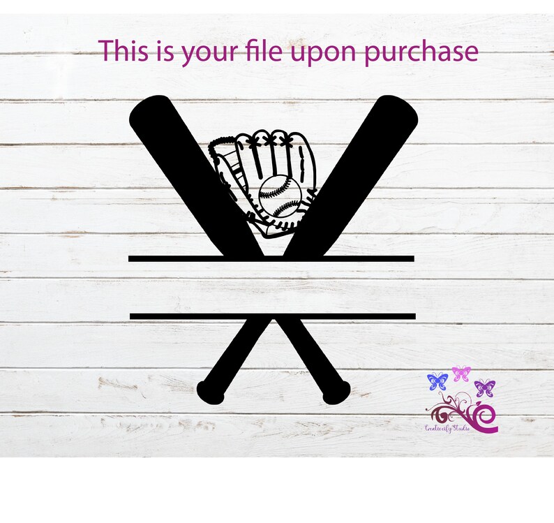 Baseball Split Monogram SVG, Baseball Glove, Baseball SVG, Play Ball ...