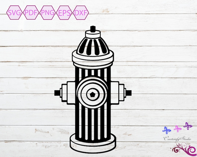 Fire Hydrant SVG, Water Hydrant, Fireman Tool, Hydrant Silhouette, Fire ...