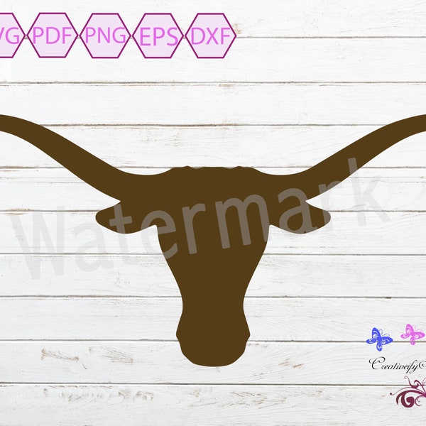 Longhorn Vector - Etsy