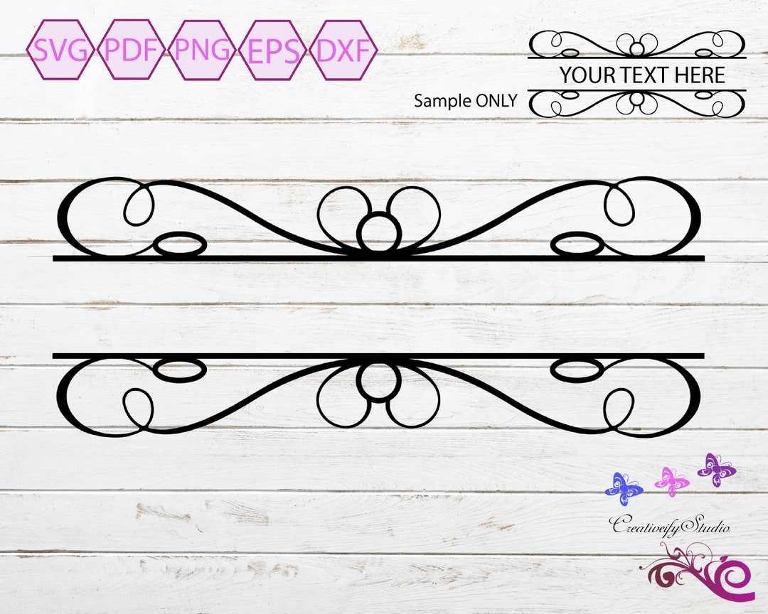 Fleur-de-lis Monogram SVG, Decorative Monogram, Monogram Design, Lily ...