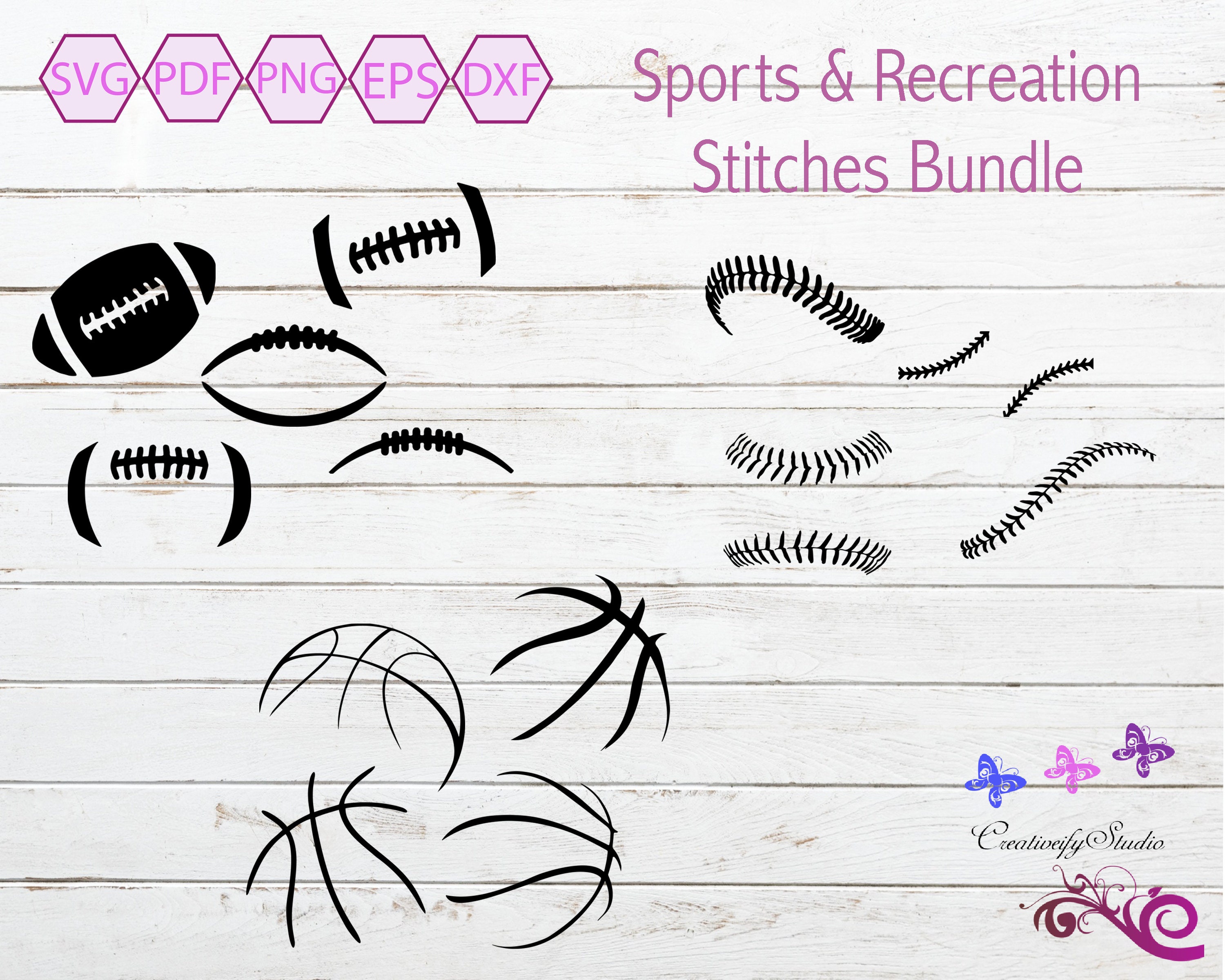 Football Stitches Baseball Stitches Basketball Stitches - Etsy