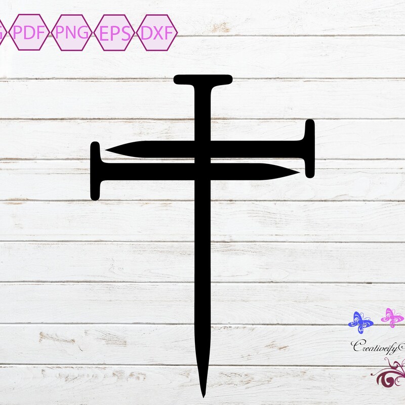 Cross Made of Nails - Etsy