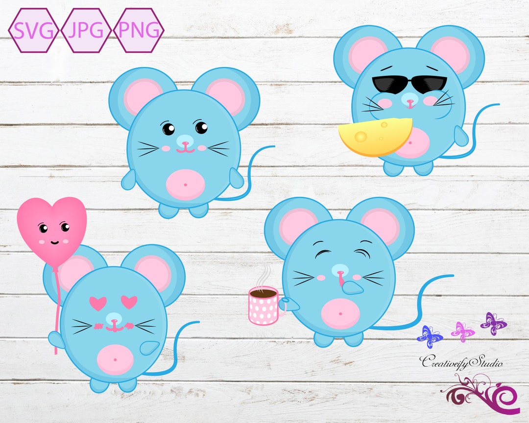 Mouse SVG Mice Silhouette Mouse Clipart Mice Vector Cut - Etsy