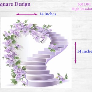 In Loving Memory Memorial White Background PNG, Lilac Staircase With ...