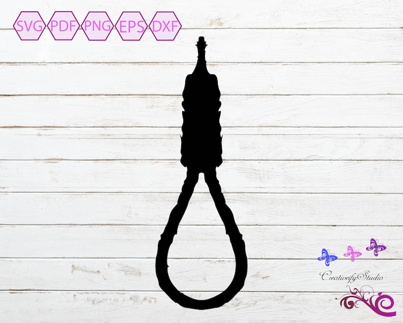 Hangman Noose SVG Hanging Rope Death by Hanging Rope Knot - Etsy