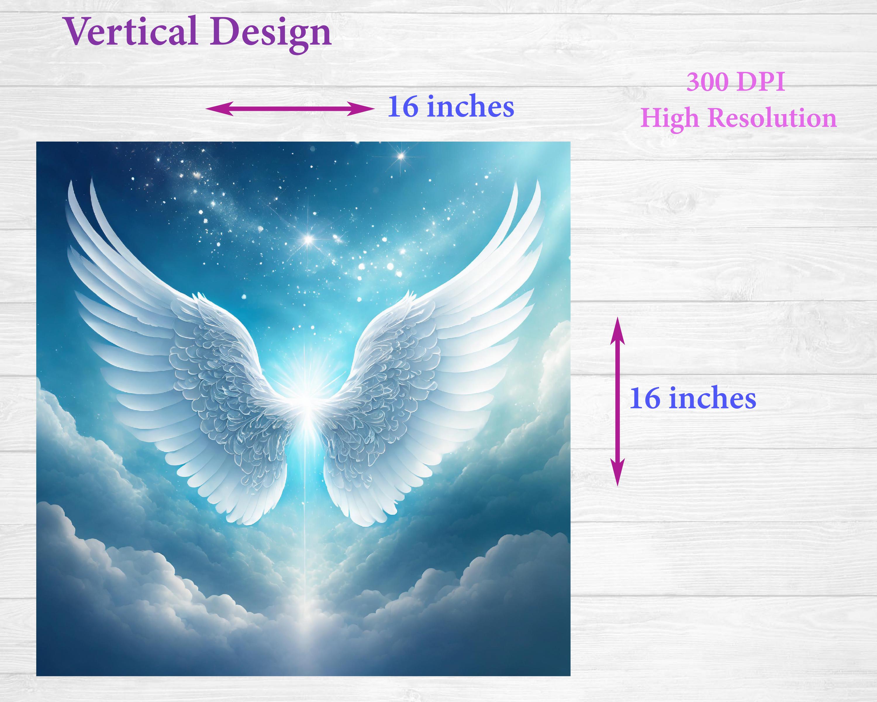 In Loving Memory Memorial Background With Serene Angel Wings PNG, Blue ...