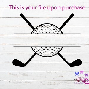 Golf Split Monogram SVG, Golf Split Name, Golf Club, Play Golf, Golf ...
