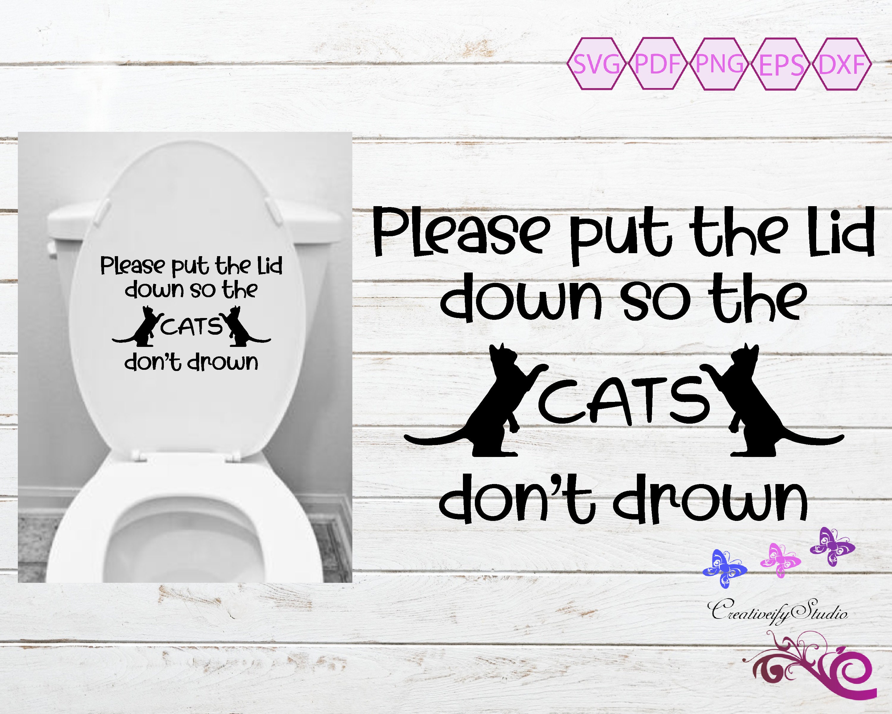 Toilet Seat Sign