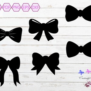 Bowties SVG, Bowtie Bundle, Bowtie Silhouette, Bowtie Clipart, Hair ...