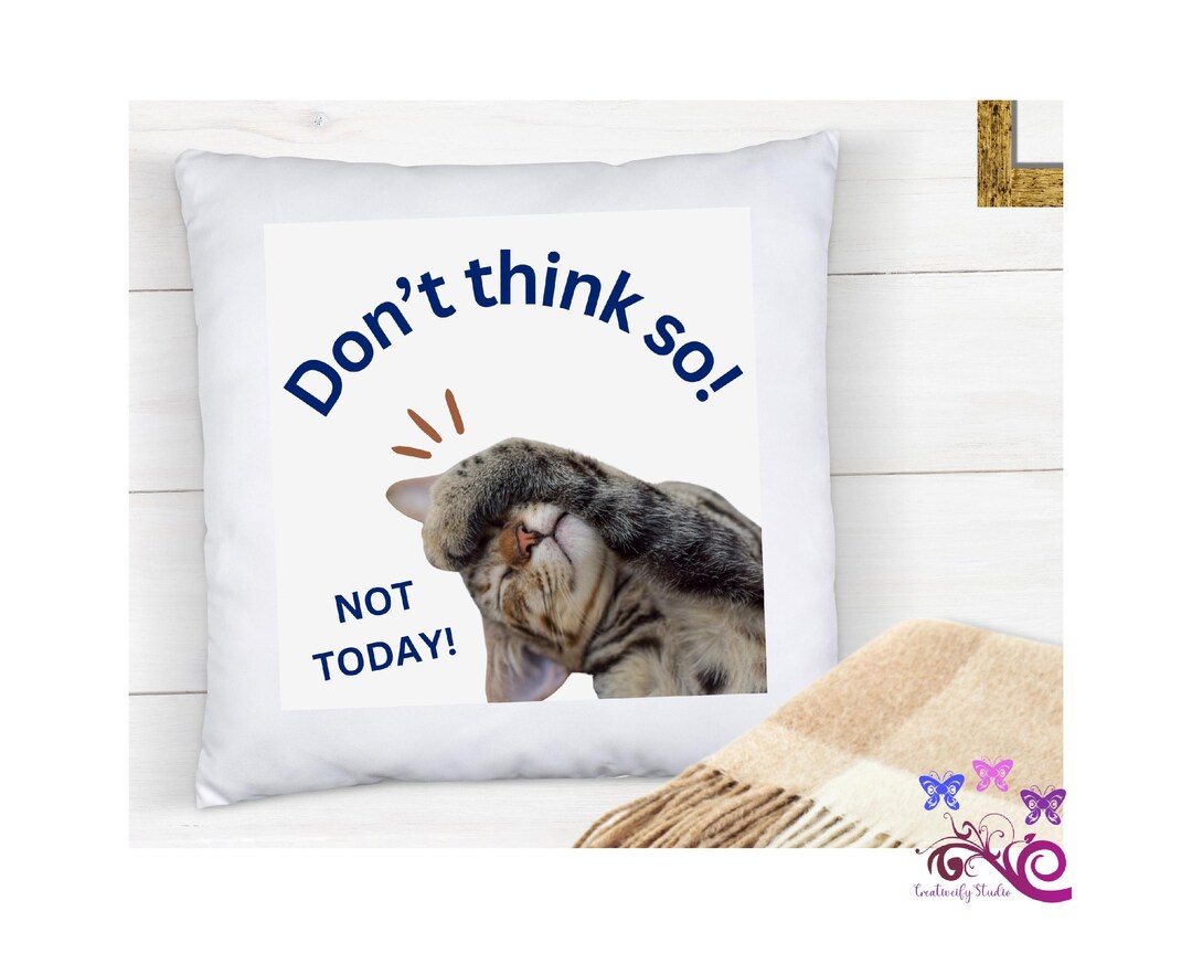 Not Today, Don't Think So, Sublimation Cat Clipart Image, Funny ...