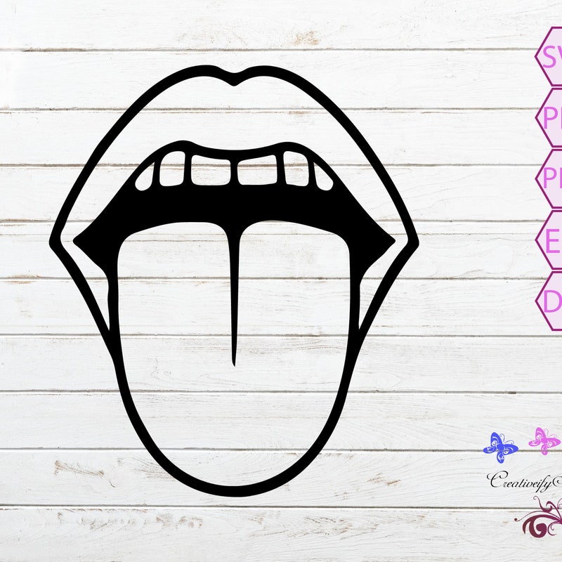 Tongue Svg - Etsy