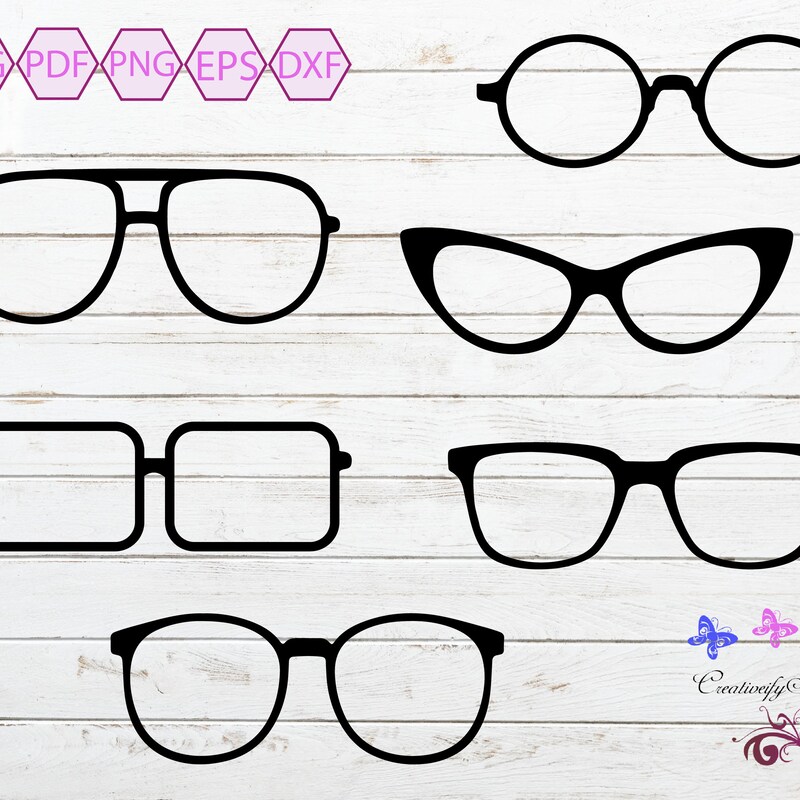 Glasses Clipart - Etsy