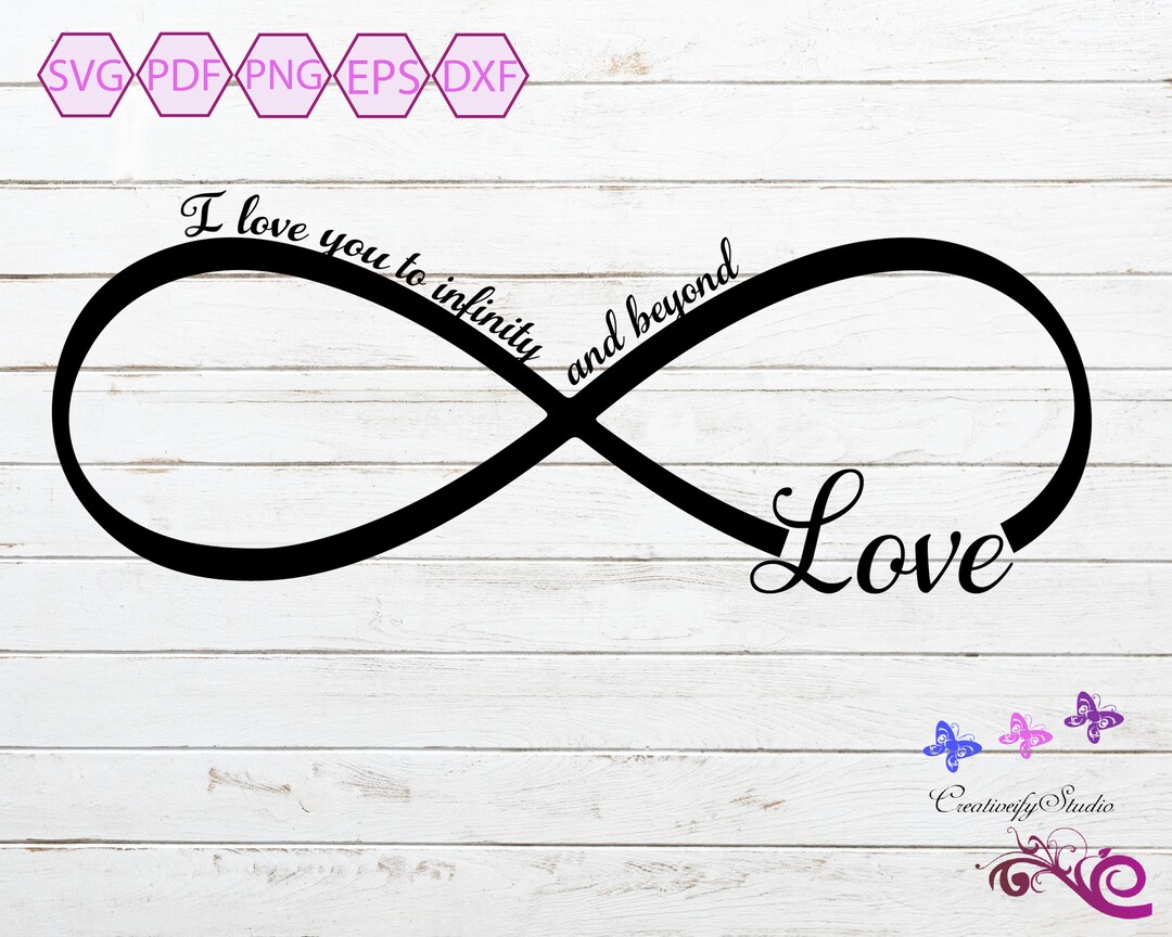 Infinity Love SVG, Infinity Symbol SVG Cut File, Love SVG Clipart ...