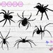 Black Spider SVG Clipart Spider Vector Image Creepy Spider - Etsy