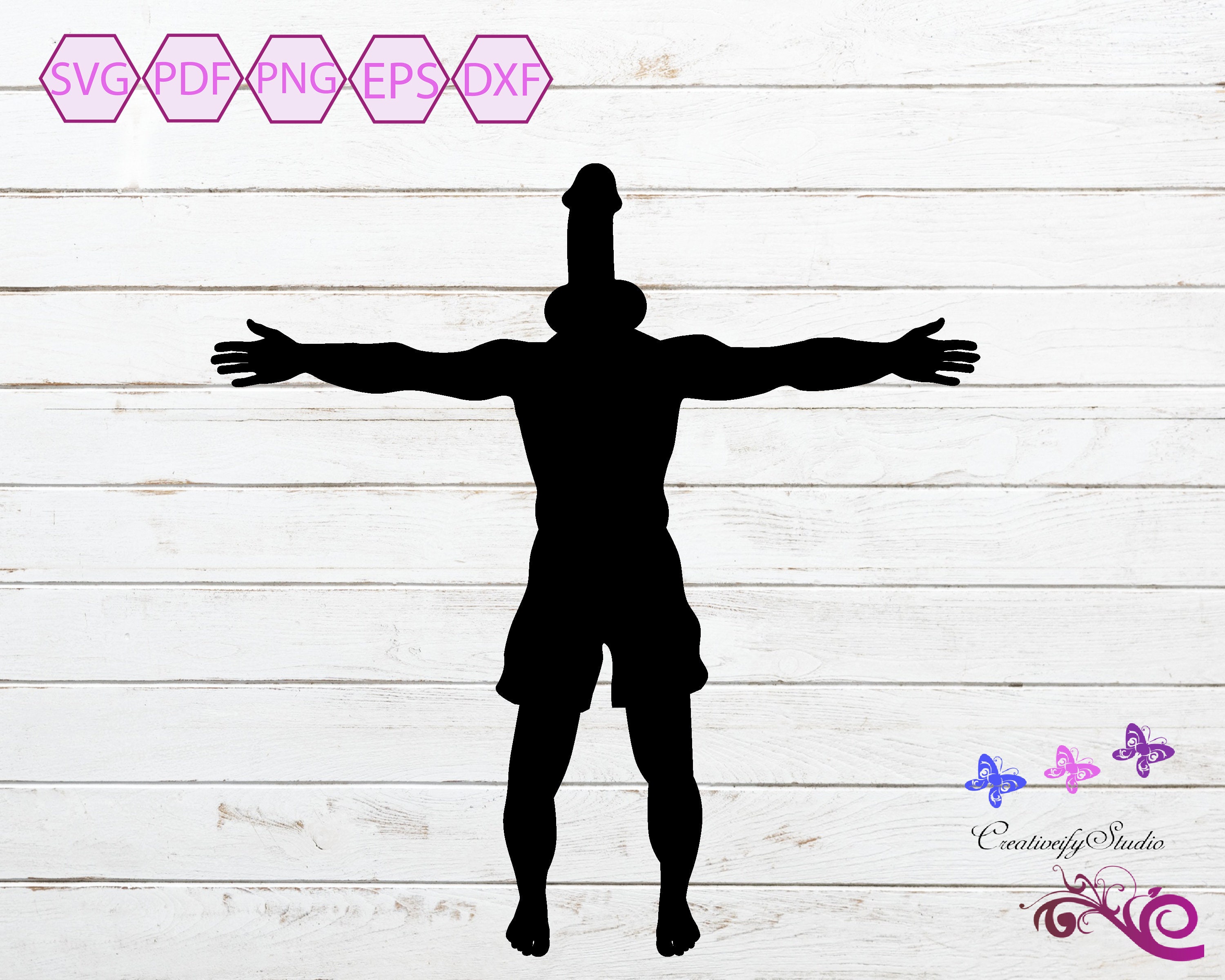 Dick Head SVG Penis Clipart Stupid Idiot Dick Image Male - Etsy