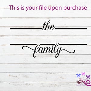 Family Split Monogram SVG, Love Family, Family Name Sign, Last Name ...