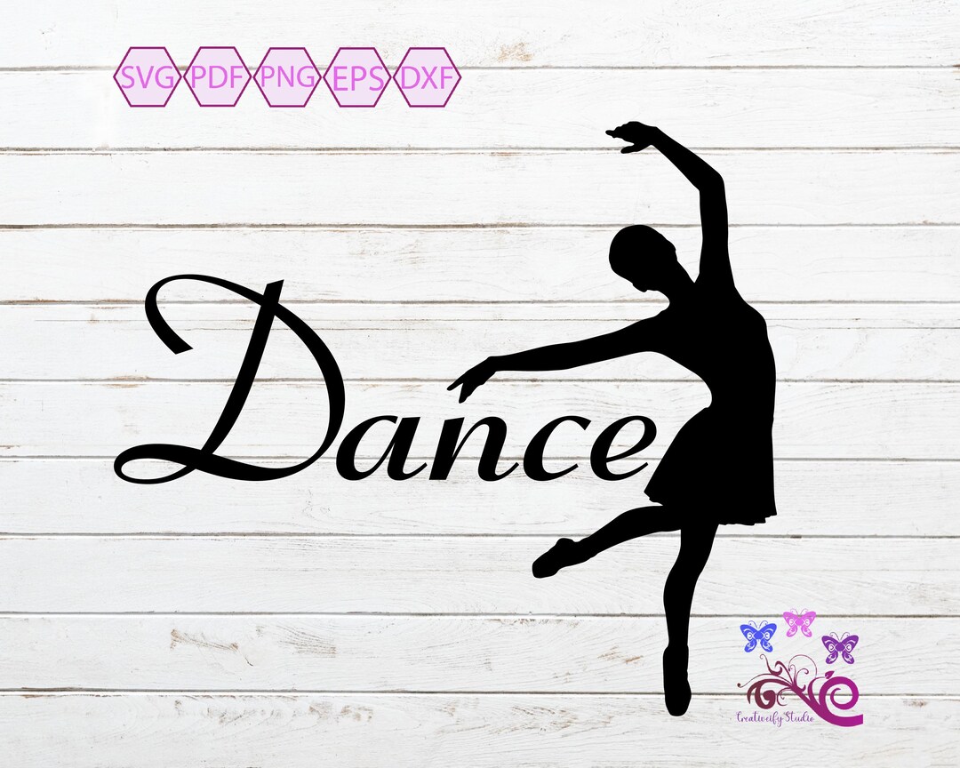 Dance SVG, Ballet Dancing, Love Dancing Vector, Ballet Slippers ...