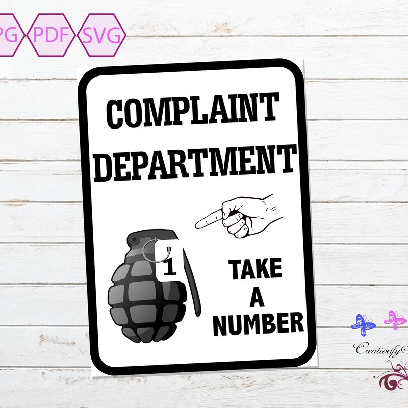 Complaint Department Grenade - Etsy
