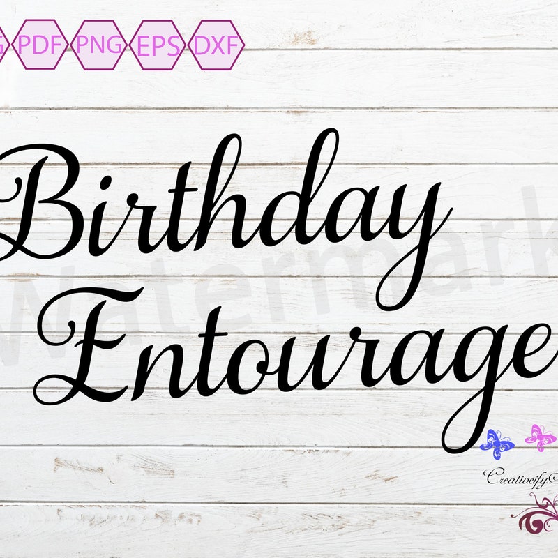 Birthday Entourage - Etsy