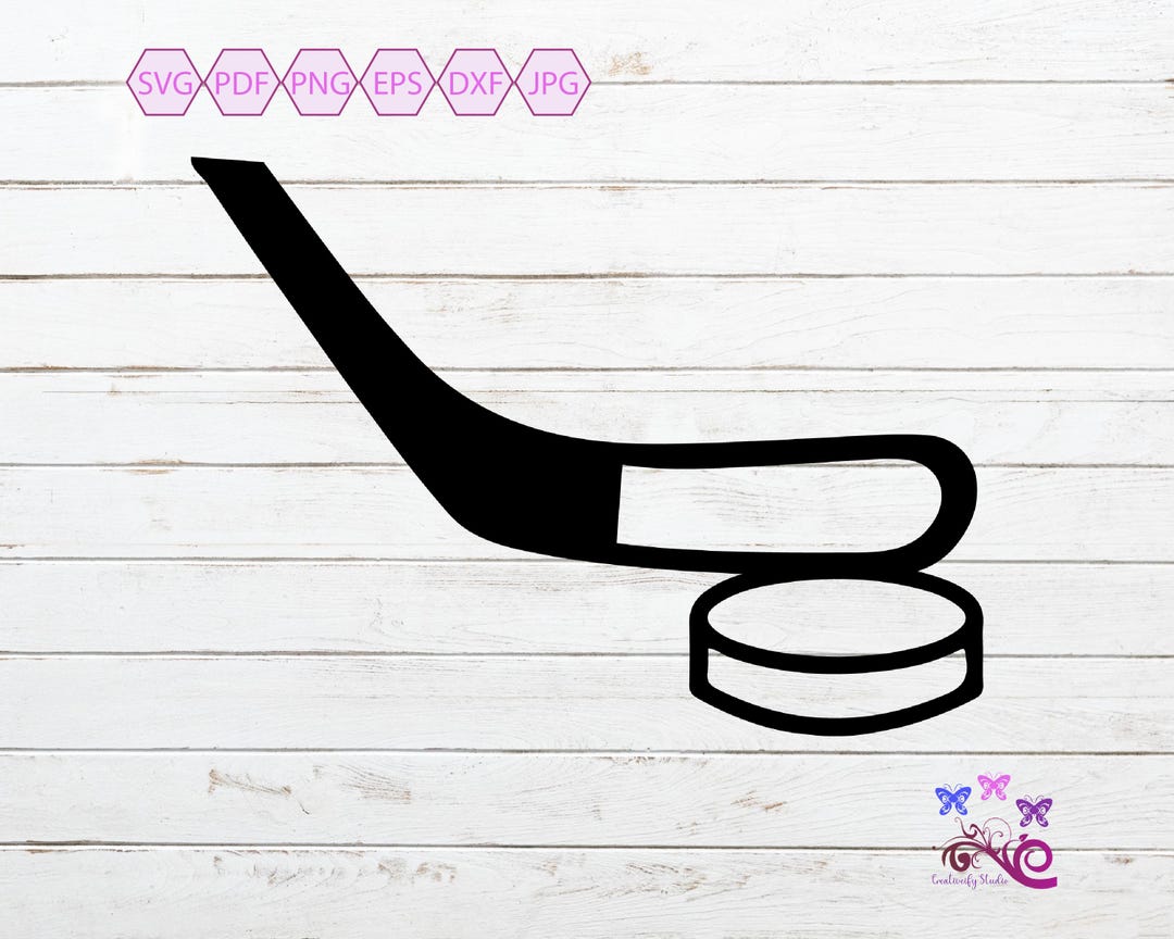 Hockey Stick and Puck SVG, Ice Hockey, Play Hockey, Indoor Ice Rink ...