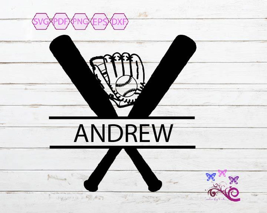 Baseball Split Monogram SVG, Baseball Glove, Baseball SVG, Play Ball ...