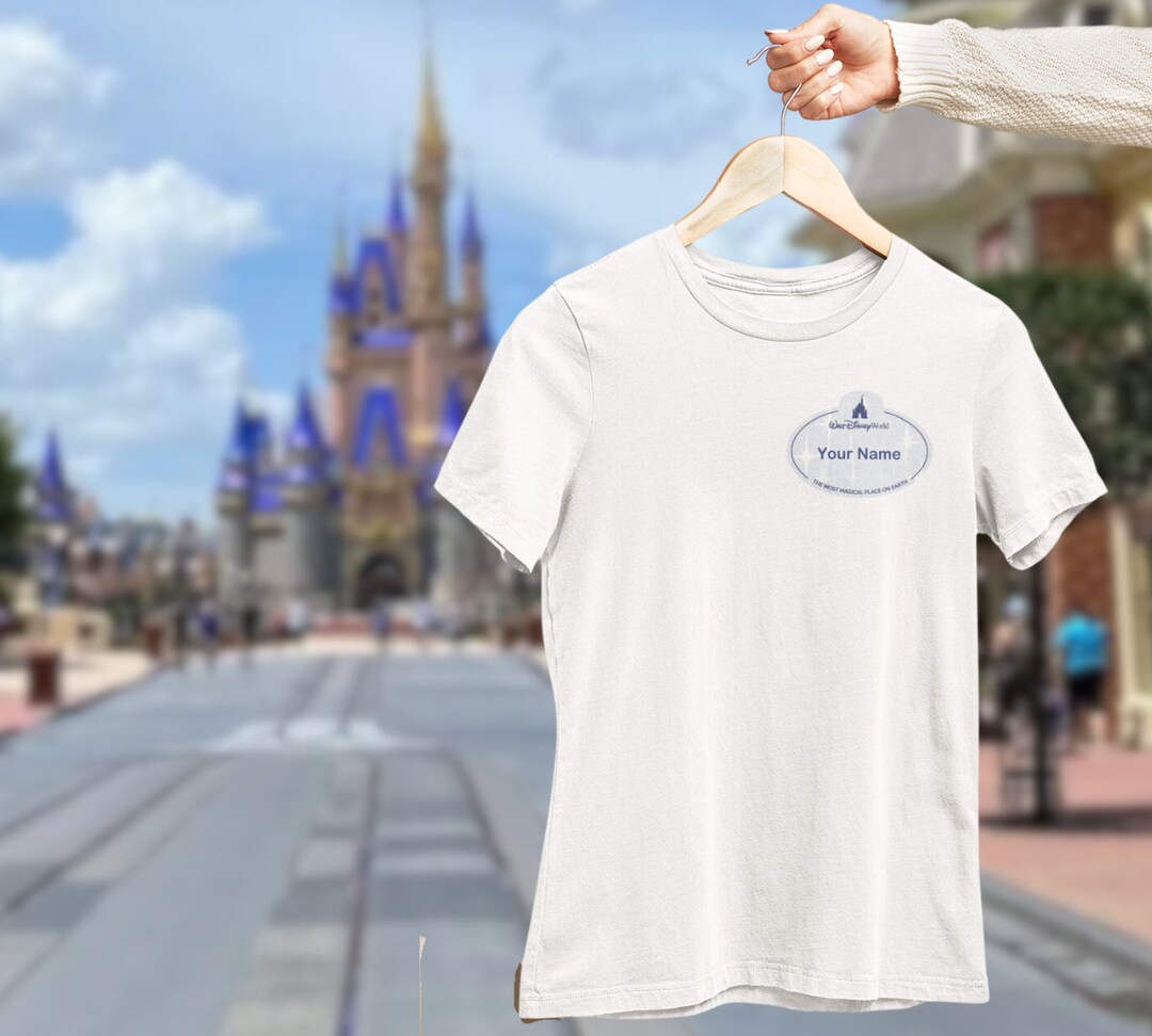 Personalized Disney Cast Member Name Tag T-shirt Disney Matching Family ...