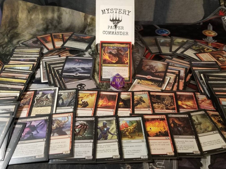 Magic: the Gathering - Mystery Pauper Commander Deck. Fully Sleeved ...