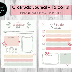 Gratitude - Mindset Journal | Printable Journalling for Growth ...