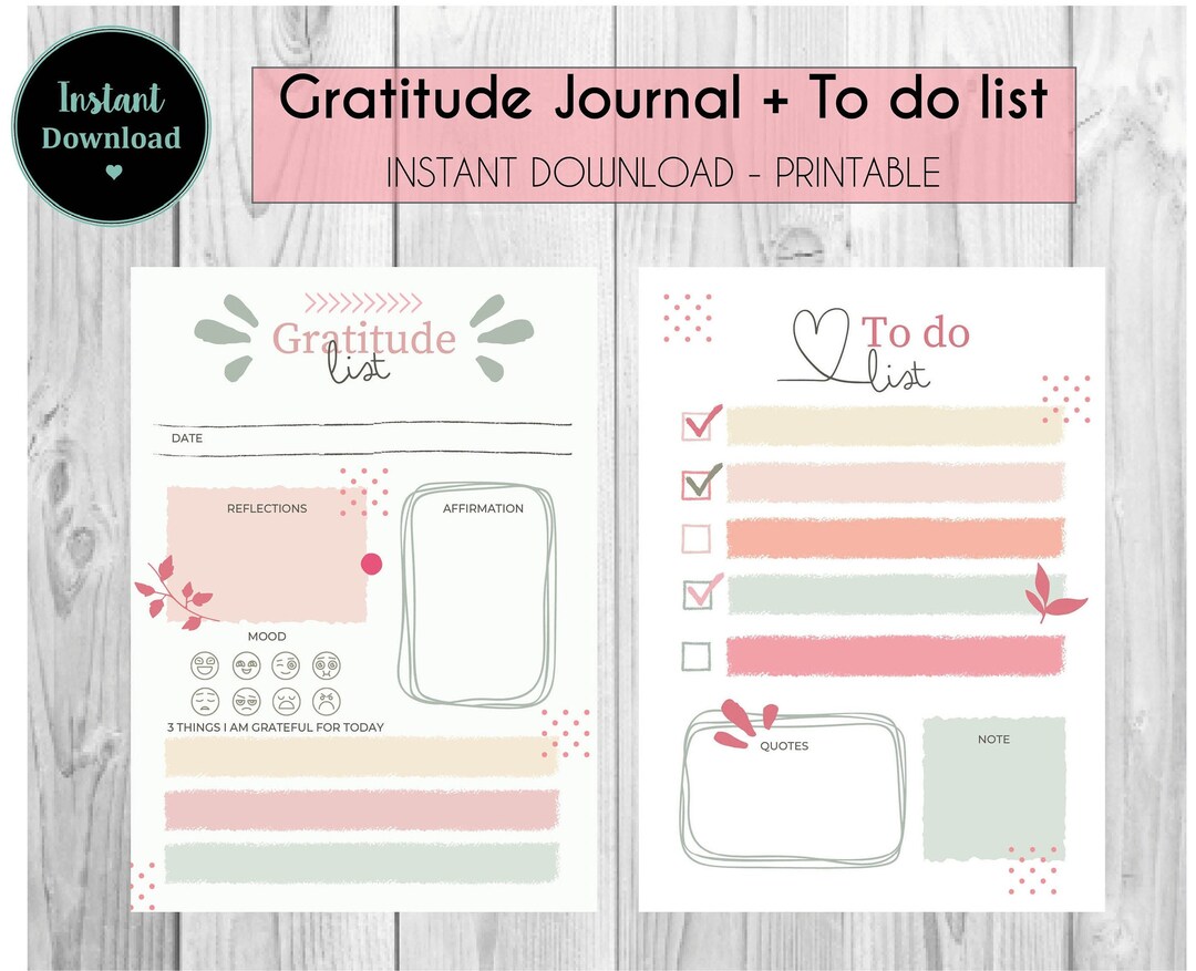 Gratitude - Mindset Journal | Printable Journalling for Growth ...