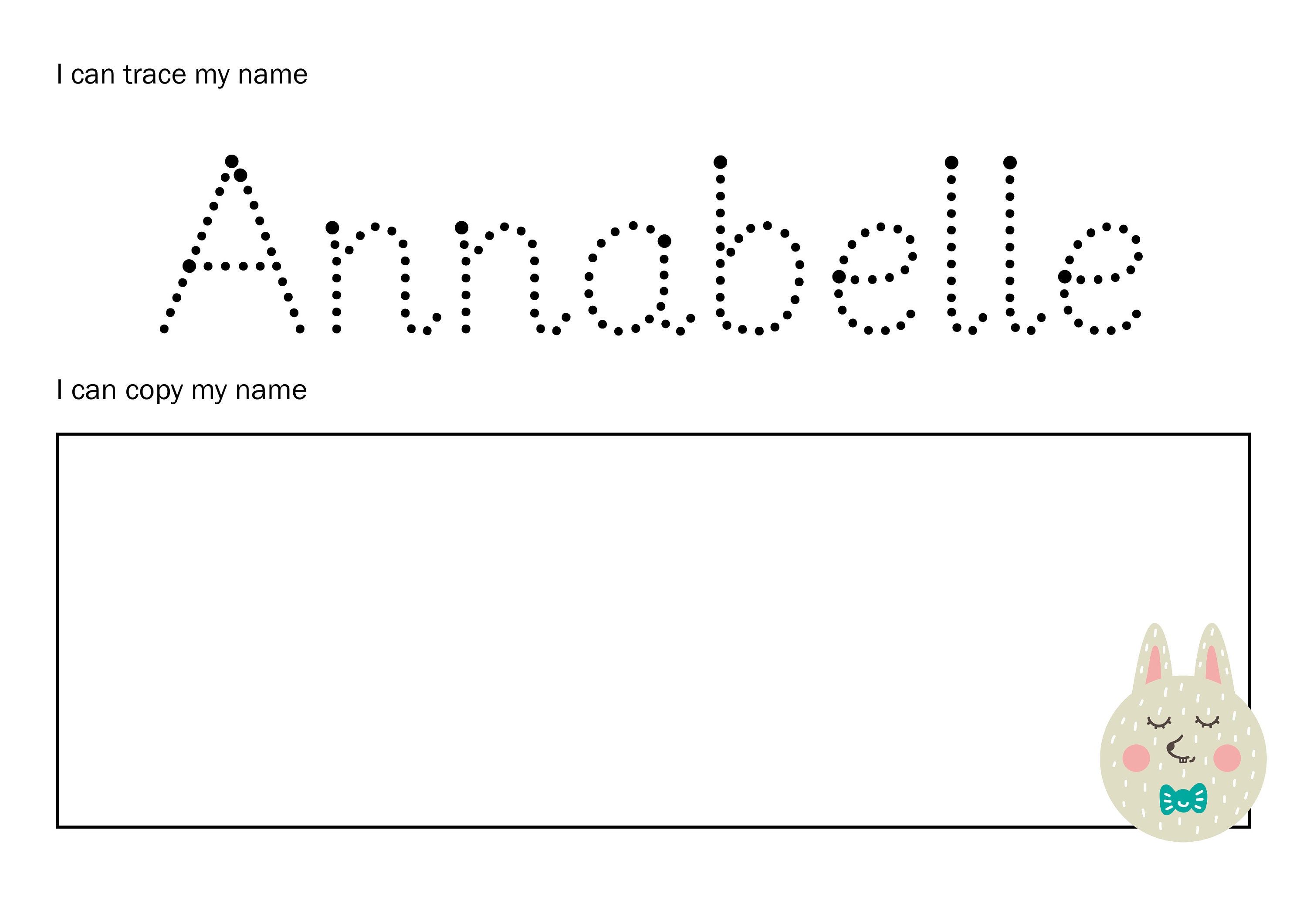 Customised Name Tracing Worksheet Plus Alphabet Sheets EYFS | Etsy