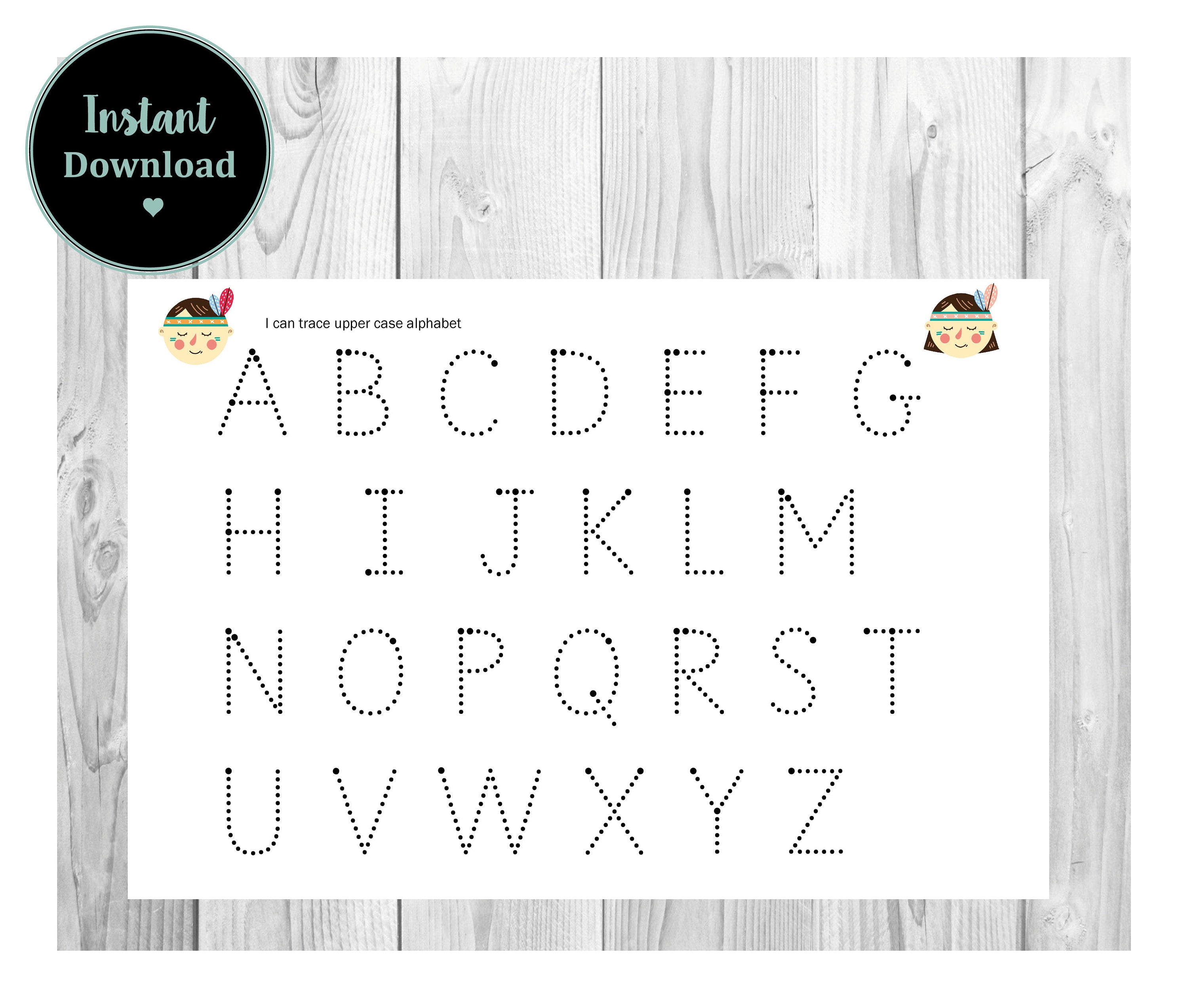 Customised Name Tracing Worksheet Plus Alphabet Sheets EYFS - Etsy