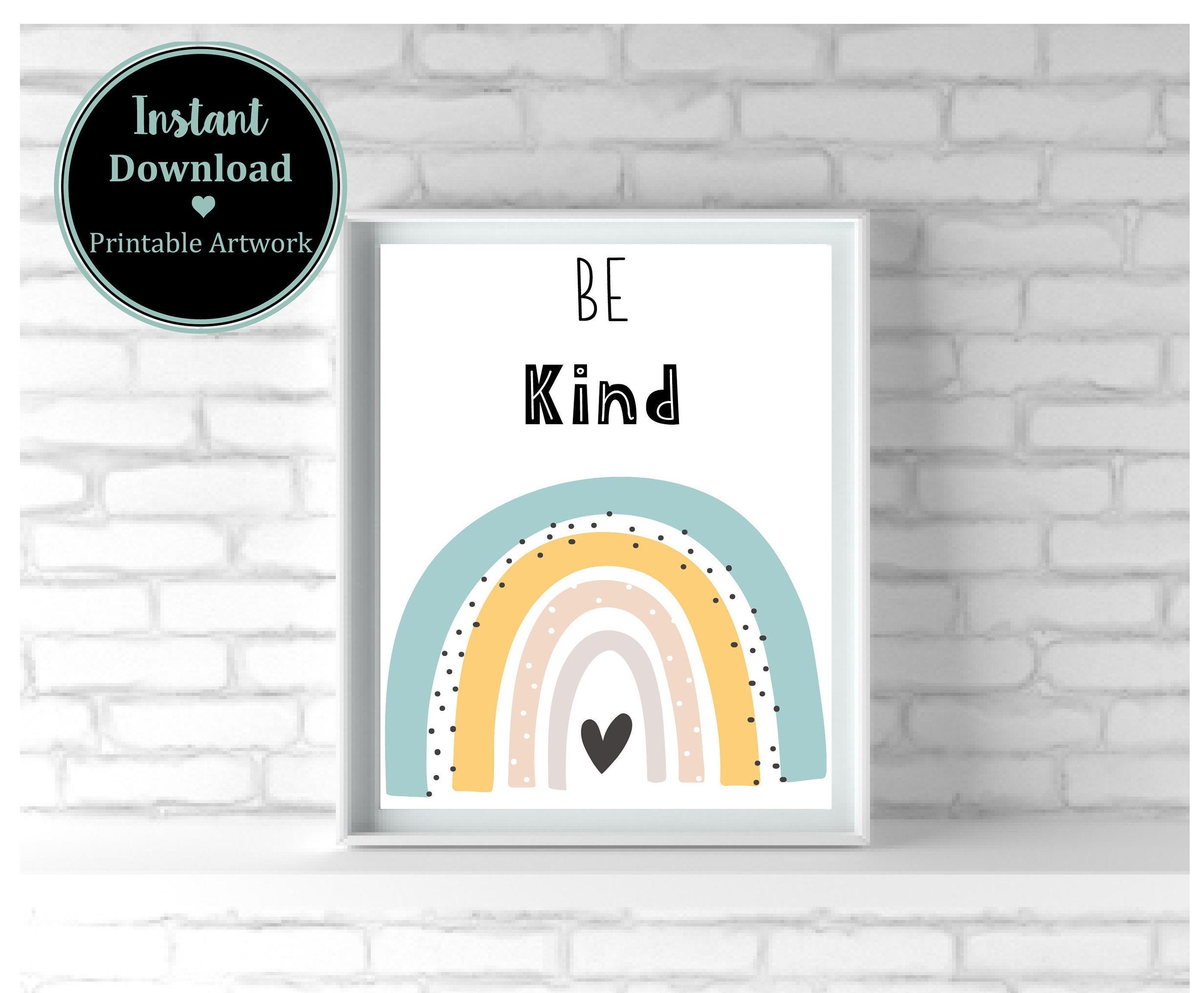 Be Kind Printable Art Instant Download - Etsy