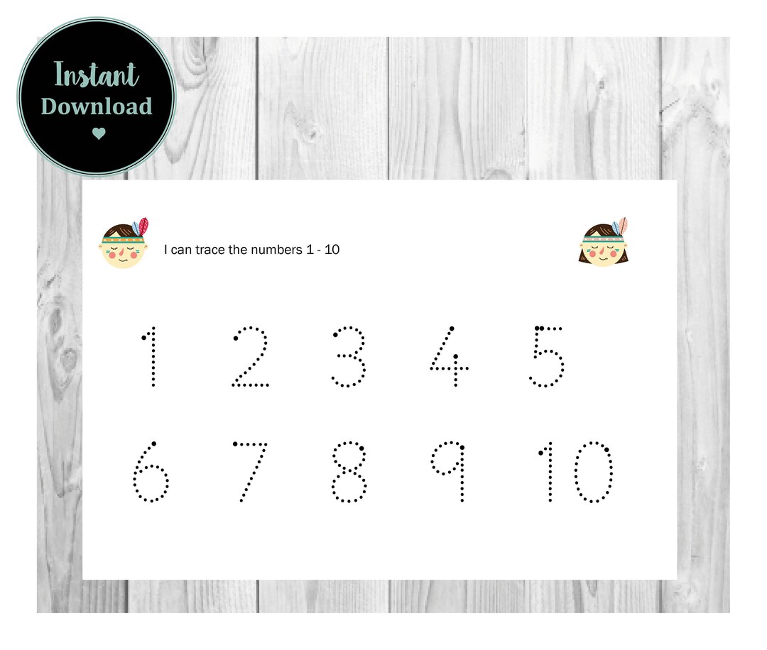Number Tracing Worksheet 1 20, EYFS Printable Sheets, Learning Sheets ...