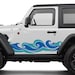 Two Tone Full Side Wave Decal (two Door) - Etsy