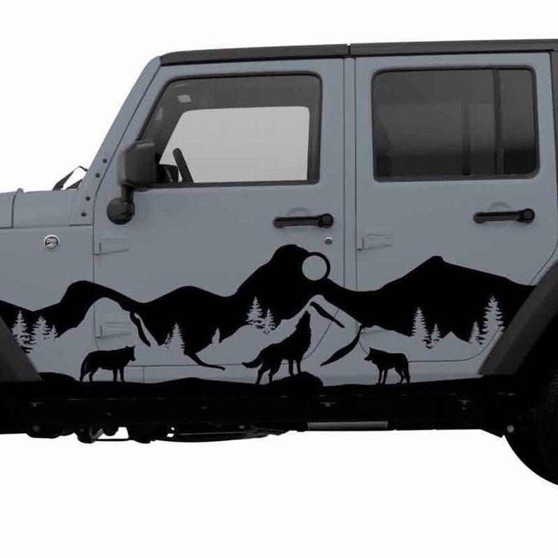 Jeep Decal Mountain - Etsy
