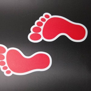 Footprint Stickers for Floor - Etsy