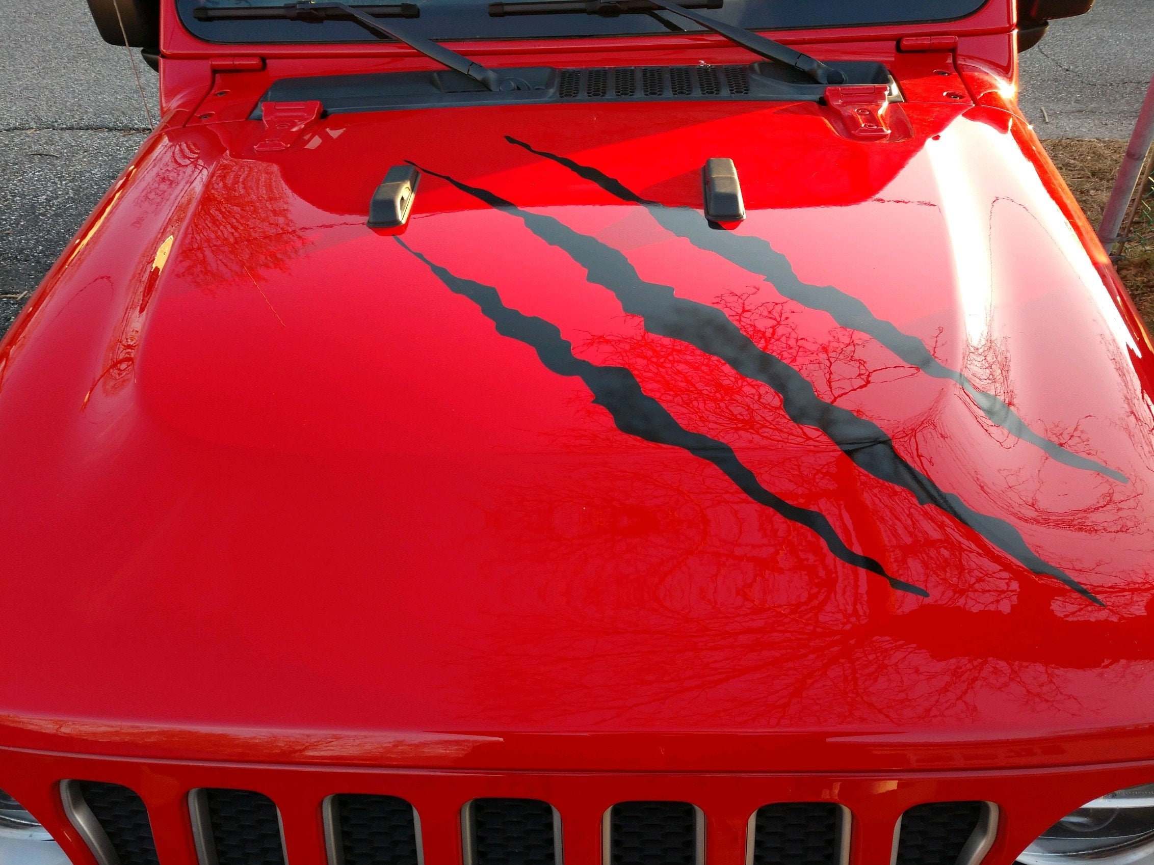 Claw Mark Vinyl Decal | Etsy