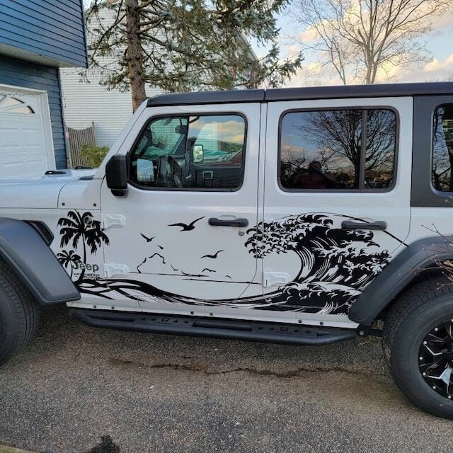 Wrangler Beach Wave Side Sticker - Etsy