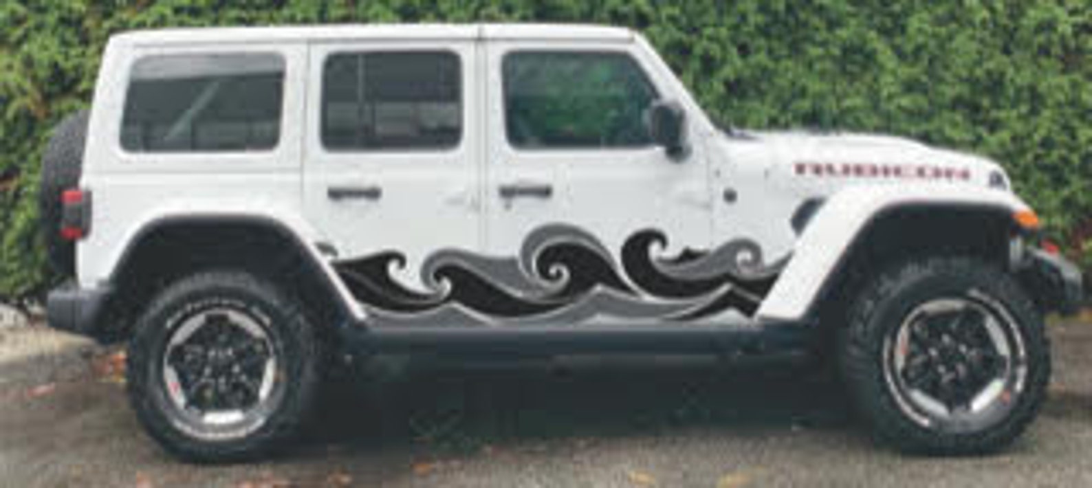 Two Tone Full Side Wave Decal - Etsy