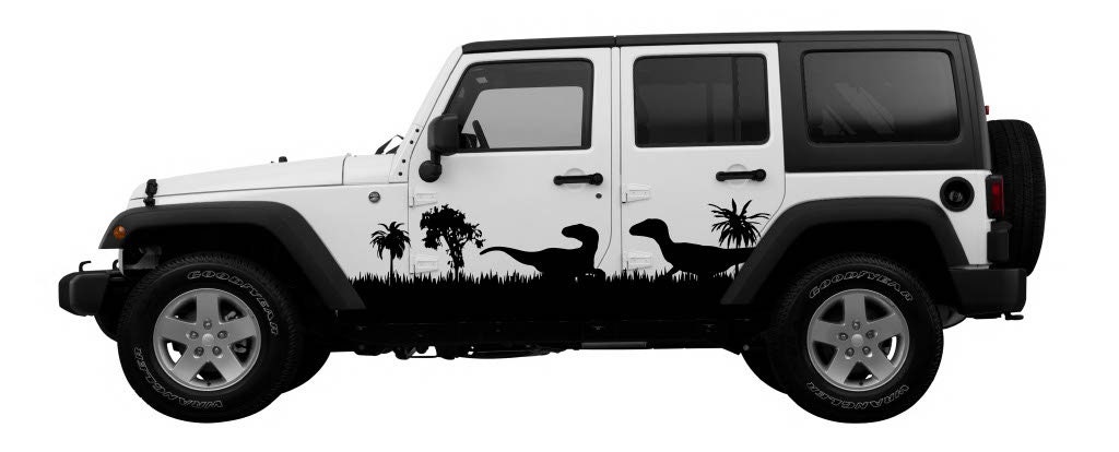 Full Side Raptor Decal With Trees - Etsy