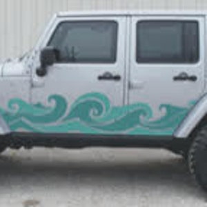 Two Tone Full Side Wave Decal - Etsy