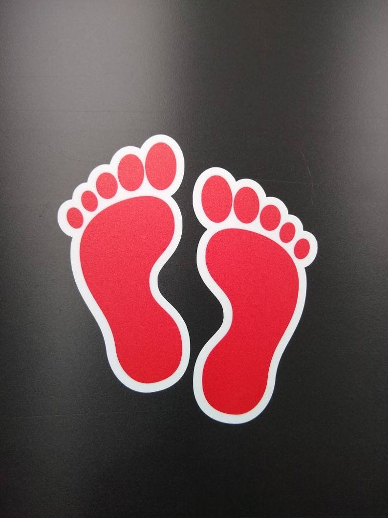 Footprint Stickers for Floor - Etsy